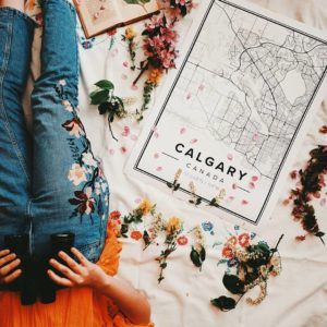 Beautiful map poster of Calgary, 18x24" - Mapiful