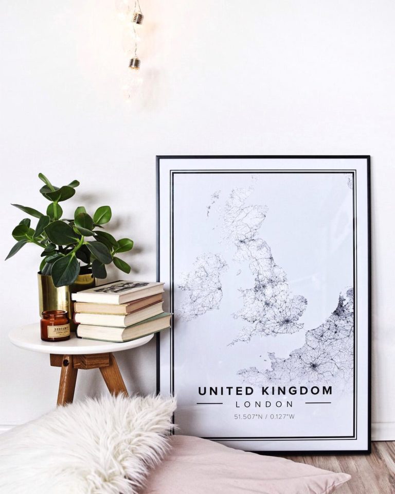United Kingdom Map Poster Map Poster - Mapiful