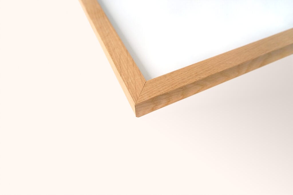 Natural Wood Frame - Mapiful