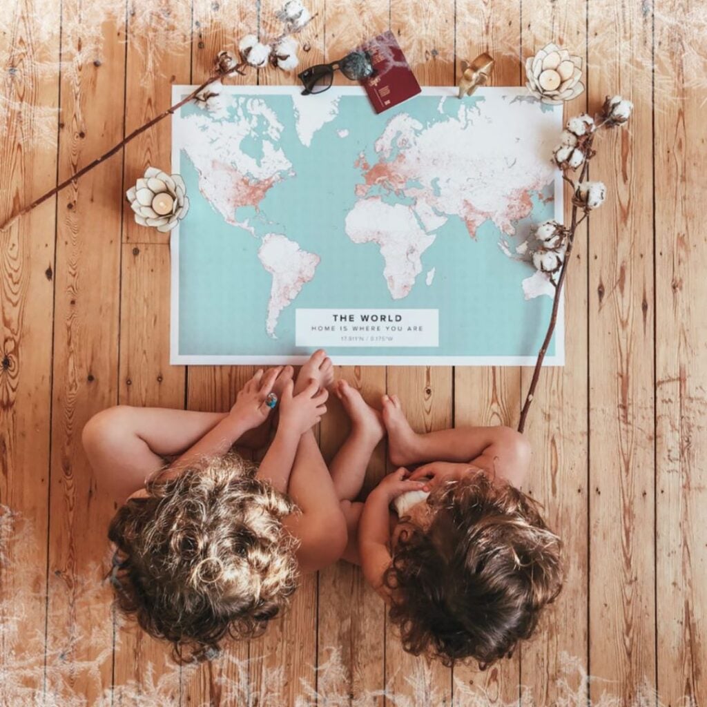 Beautiful poster of world map, Streetmap poster - Mapiful