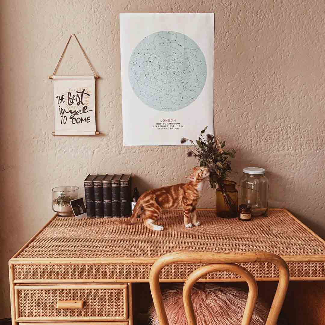 Beautiful poster of world map, Streetmap poster - Mapiful