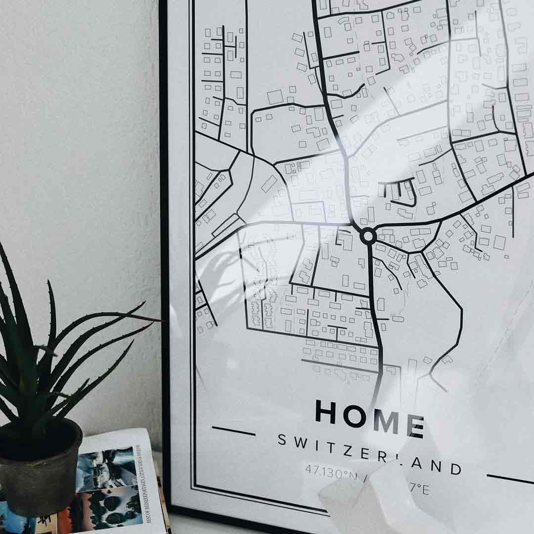 Switzerland Map Poster - Mapiful