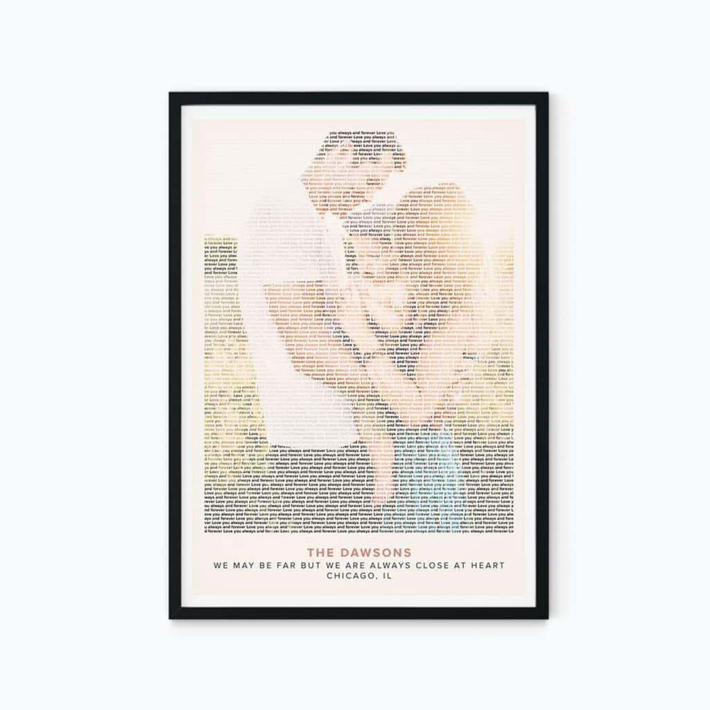 Beautiful poster of Customizable Text Art Posters, Textart poster - Mapiful