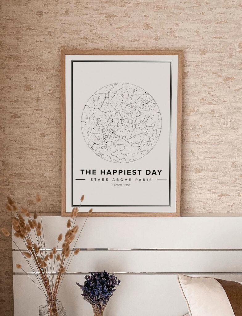 Beautiful poster of Customizable Star Map Posters, Star map - Mapiful